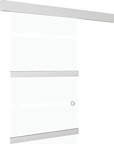 Posuvné dveře s měkkými zarážkami ESG sklo a hliník 76 x 205 cm 288055