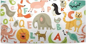 Sablio Ručník Zoo abeceda - 50x100 cm