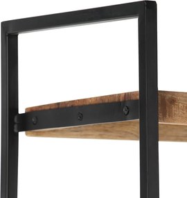 4patrová knihovna 80 x 30 x 180 cm hrubé mangovníkové dřevo 284422