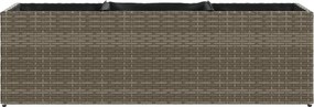 Zahradní truhlíky se 3 květináči 2 ks šedé 105 x 30 x 32 cm 3210524