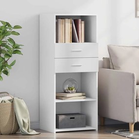 Skříň highboard bílá 50 x 42,5 x 124 cm kompozitní dřevo