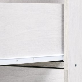 HOMCOM kancelářská skříň s 4 zásuvkami, jednotka na zásuvky se zámkem a klíči pro velikosti dopis/A4, vertikální úložná skříň pro domov, 40x42x131 cm…
