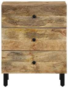 Noční stolek 50 x 33 x 60 cm masivní mangovníkové dřevo - Default Title
