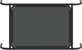 Vyvýšený psí pelíšek černý S textilen 170661