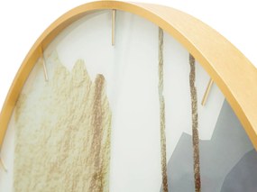 Nástěnné hodiny Glass Motif 80 cm vícebarevné/zlaté