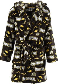 Dětský / chlapecký coral fleece župan s kapucí Batman, EU 104 Hnědá