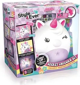 STYLE4EVER DIY Lampička Jednorožec s přihrádkou / 8 barev svícení / od