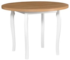 Jídelní stůl POLI 3 + doprava zdarma deska stolu bílá, nohy stolu bílá