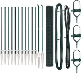 Svařované drátěné ploty s hroty 25 x 1 m Ocel potažená PVC 3352080