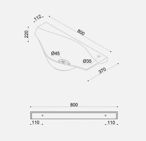 design umyvadlo COLOSUM G816 NEW - 80cm