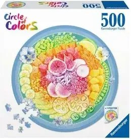 Ravensburger Kruhové puzzle Poke Bowl / 500 dílků / od 12 let