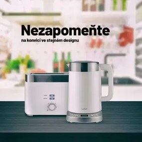 Lauben Toaster T17WS bílá / Topinkovač / 930W / 2 plátky pečiva / 7 st