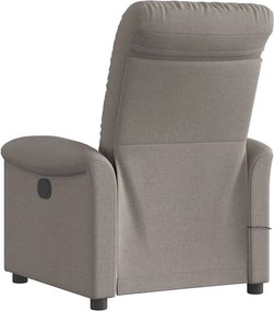Elektrické masážní polohovací křeslo taupe textil 3303251