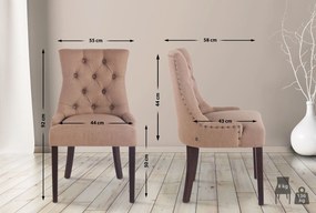 Jídelní židle Aberdeen látka antik – taupe