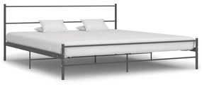 Rám postele šedý kov 200 x 200 cm,  284687 HangarStore.cz