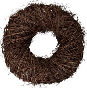 Masivní přírodní proutěný hnědý věnec Wreath L - Ø 60*18 cm