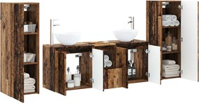 Sada koupelnového nábytku 5 ks Staré dřevo 33 x 34,5 x 100 cm 3405991