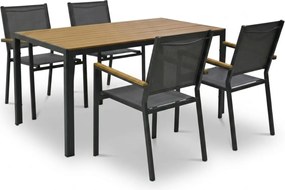 Vikio Zahradní jídelní set 150x90 pro 4 osoby AZS155P-4 přírodní