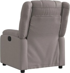 Elektrické polohovací křeslo taupe textil 3205186