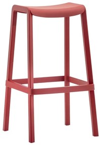 OnaDnes -20% Pedrali Červená plastová barová židle Dome 268 76 cm