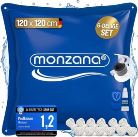 Monzana Sada bazénových polštářů 6 ks – 120×120 cm, modré