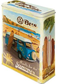 Postershop Plechová dóza - VW Bus (Surf Coast) 19x26x8 cm