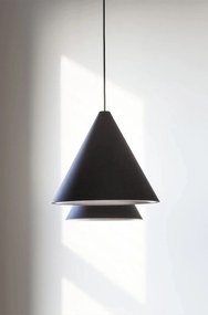 Flos F6487030 String Light Cone head, svítidlo s 12m dlouhým kabelem, 21W LED 2700K, dotykové ovládání + bluetooth, černá, prům. 19cm