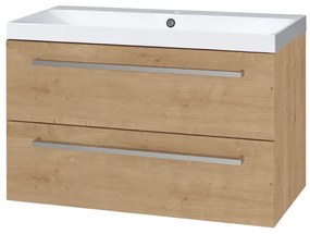 Mereo Mereo, Bino, koupelnová skříňka s umyvadlem z litého mramoru 101cm, CN622M