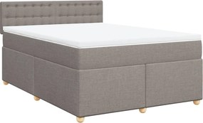 Box spring postel s matrací taupe 140x200 cm textil 3289021