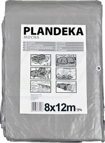 Univerzální Ochranná Plachta, Silná Uv 110 g/m2 8 x 12M Wimar