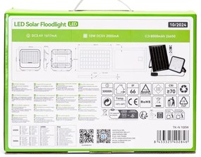 Aigostar - LED Stmívatelný solární reflektor LED/100W/3,4V IP66 + DO