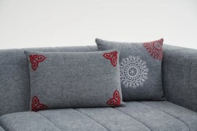 Hanah Home Rohová pohovka BEYZA levá šedá