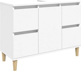 3dílný set koupelnového nábytku bílý kompozitní dřevo 3185597