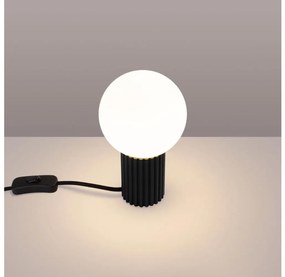 Sollux SL.1716 - Stolní lampa HALO 1xG9/8W/230V pr. 12 cm černá