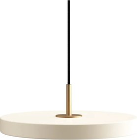 Krémové LED stmívatelné závěsné svítidlo s kovovým stínidlem ø 31 cm Asteria Plus Mini – UMAGE