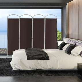 Costway Skládací 4panelový rozdělovač pro domácnost 221 x 51 x 188