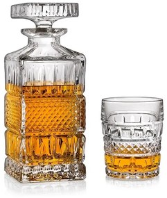 Crystal Bohemia BRITTANY whisky set (1+6)