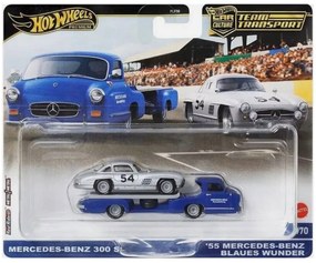 Mattel hot wheels premium car mercedes benz 300 sl a 55 mercedes benz blaues wunder, hrv48