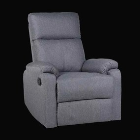 LuxuryForm DESIGN Televizní křeslo CARLOS s polohováním - šedé