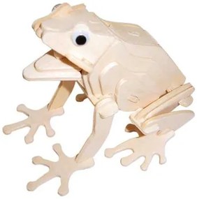 Woodcraft Dřevěné 3D puzzle Žába