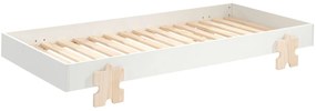 OnaDnes -20% Bílá lakovaná stohovatelná postel Vipack Modulo Puzzle 90 x 200 cm