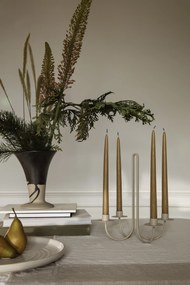 Svícny na klasické svíčky Sway se 4 prvky v barvě kašmíru