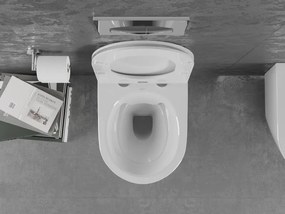 Mexen Lena Rimless závěsné WC se sedátkem s pomalým zavíráním, bílá - 30220300