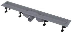 Alca - Sprchový žlab Optimal 85 cm, s okrajem pro perforovaný rošt nebo vložení dlažby APZ12-850