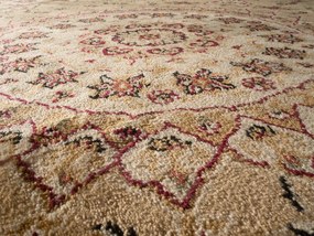 Spoltex, Kusový koberec Salyut beige 1566 A, 120x170, béžová, kancelář
