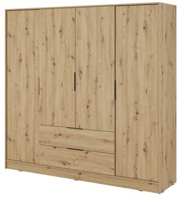 Šatní skříň Kelly 4D 206 cm dub artisan