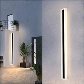 LEDSVITI OT-HWQD-9-150/8cm/wide/3000K Černé LED moderní nástěnné svítidlo strip 45W P 150cm/8cm IP65 3000K