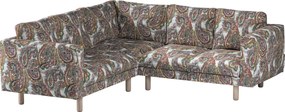 Potah na pohovku IKEA Norsborg rohová 4-místná barva vícebarevná látka pletený vzor, vzorované