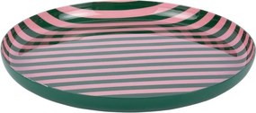 Zelený/světle růžový železný talíř ø 22 cm Animado – PT LIVING