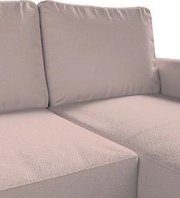 Potah na pohovku IKEA Backabro rozkládací se šezlongem barva růžová látka pletený vzor